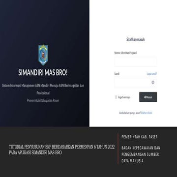 TUTORIAL PENGINPUTAN MPPH BAGI PENGELOLA KINERJA BERDASARKAN PERMENPAN ...