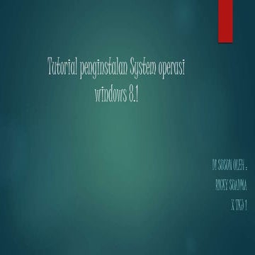 Instalasi Mandriva pada Virtual Box | PPTX