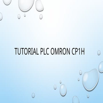 TUTORIAL PLC OMRON....................pptx