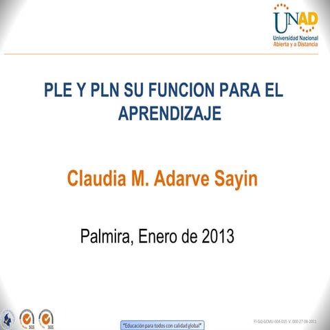 Tutorial ple y pln | PPT