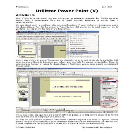 Tutorial Power Point V | DOC