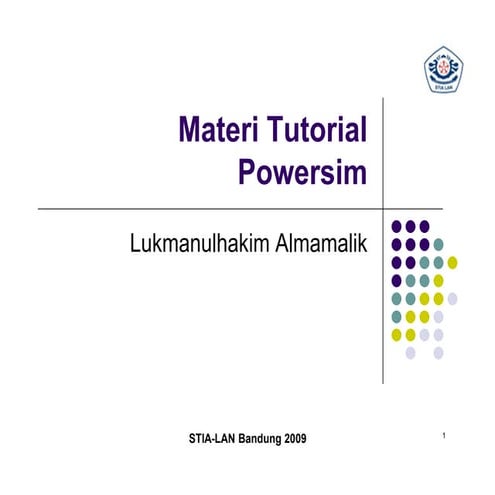 Tutorial powersim | PDF