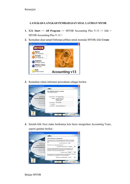 Modul myob versi 18 | PDF