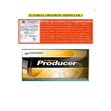 Tutorial proshow producer 3 | PDF