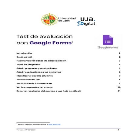 Tutorial questionari g forms test-de-evaluacion | PDF