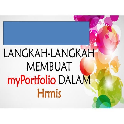 Tutorial Ringkas Myportfolio Pdf
