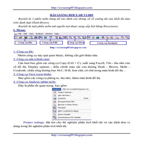 Tutorial roclab v1002 | PDF