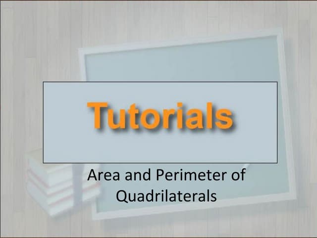 Area and perimeter of parallelograms | PPT