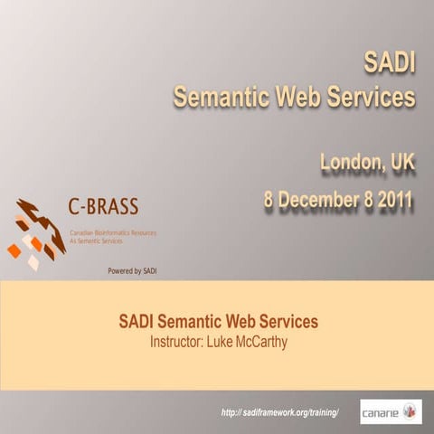 Tutorial Creating Sadi Semantic Web Services Pptx Internet
