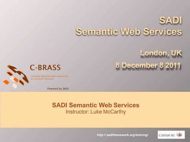 Tutorial Creating Sadi Semantic Web Services Pptx Internet