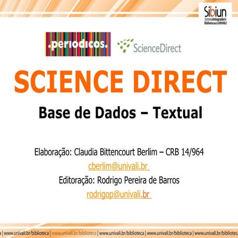 Tutorial science direct | PPS