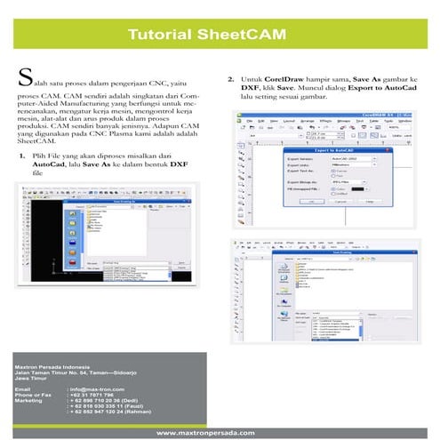 Tutorial sheet cam | PDF