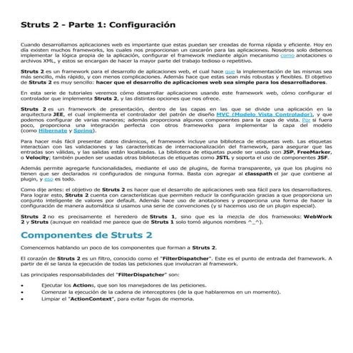 Tutorial struts 2 | DOCX