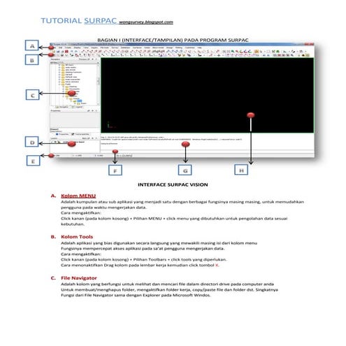 Tutorial surpac bag i ( interface ) | PDF