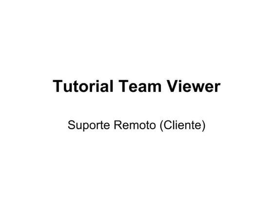 Tutorial Team Viewer | PPT