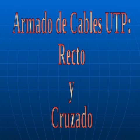 Armado de un cable utp | PDF