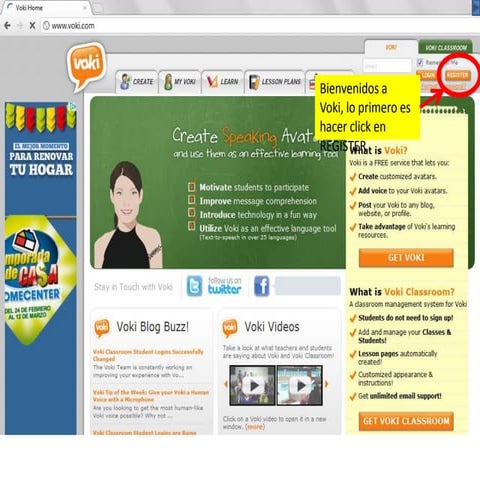 Instructivo para hacer un avatar en "voki" | PPS