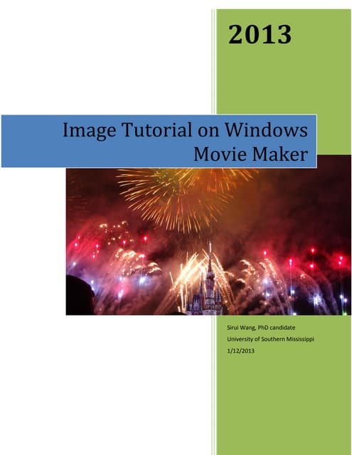 Windows movie maker tutorial | PDF