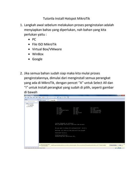 tutorial hotspot mikrotik | PDF