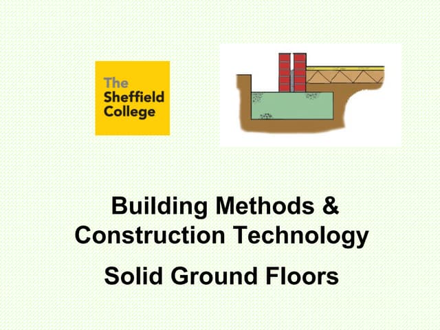 Solid Ground Floors | PPT