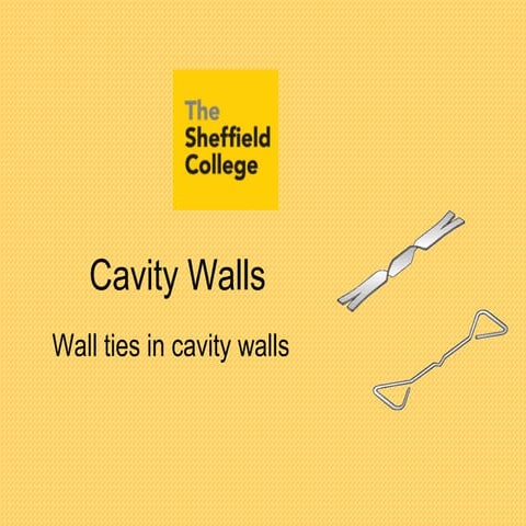 Tutor wall ties in cavity walls .ppt 2 | PPT