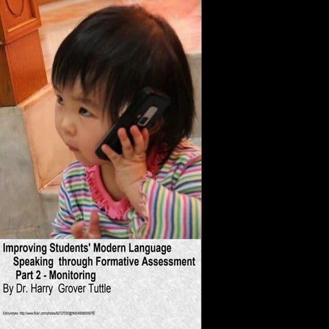 Assessing Students' Modern Language Speaking Through Formative ...