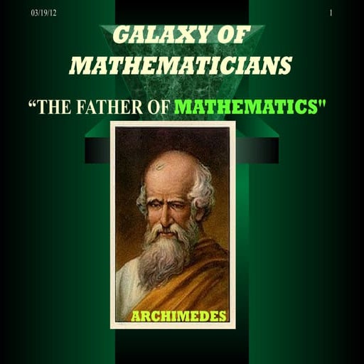 FAMOUS MATHEMATICIANS | PPT