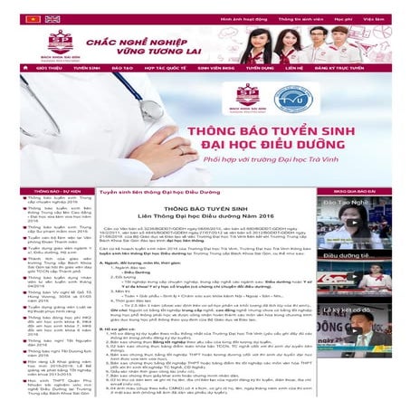 Tuyen sinh lien thong cao dang dai hoc dieu duong | PDF