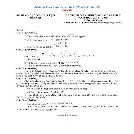 Tuyen tap-45-de-thi-vao-lop-10-mon-toan | PDF