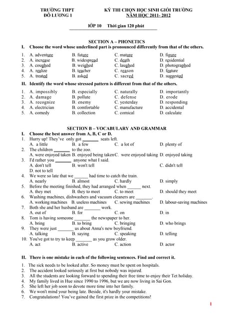 Structure & Written Expression Practice 5 | PDF