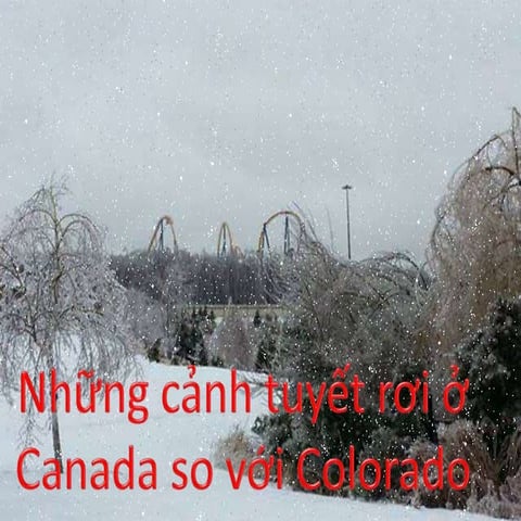 Nhung canh tuyet roi o Canada so voi Colorado-Tombe la neige (Lời Việt ...