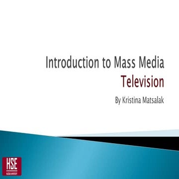 Television and mass communication introduction | PPTX