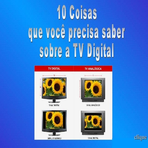 Tv Digital O Que Voce Precisa Saber | PDF