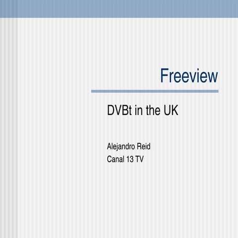 TV en UK, Freeview | PPT