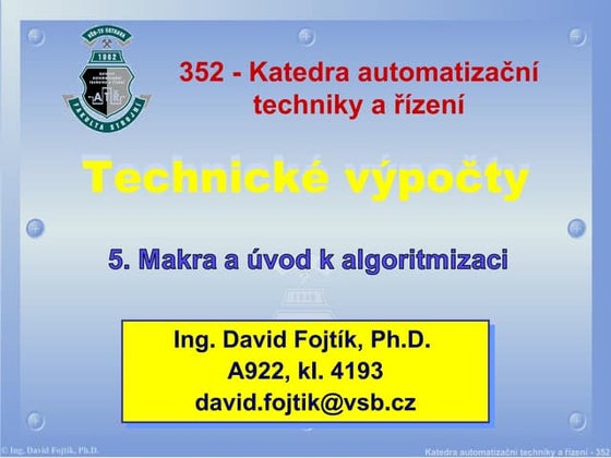 Práce s Toolboxem bez MDG technologie | PPT