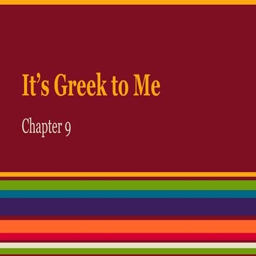 It's greek to me | PPTX