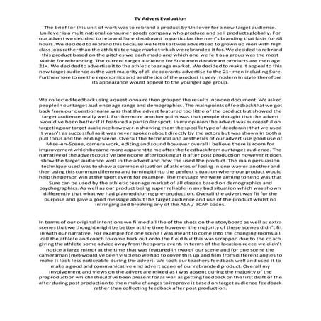 Sure Advert Questionnaire | DOCX