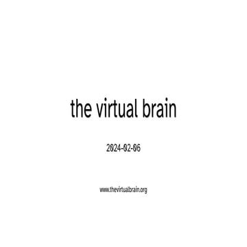 The virtual brain: an introduction and 3 clinical examples | PDF