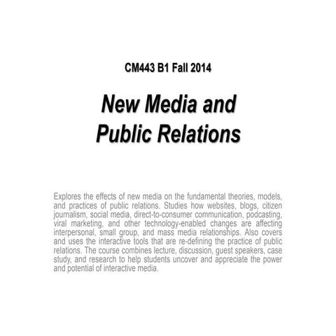 Online journalism Course Outline (Module Presentation ) | PDF