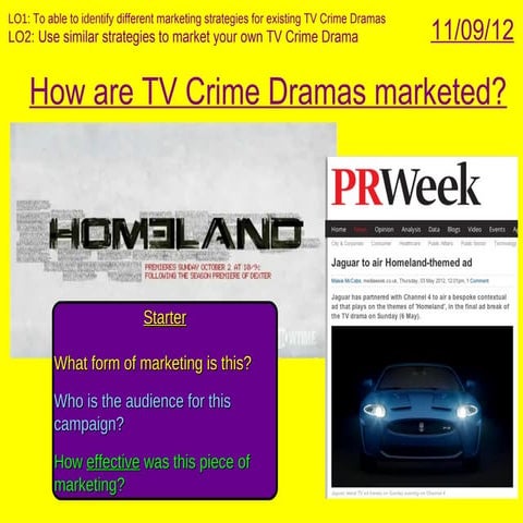 Tv crime drama marketing amend | PPT