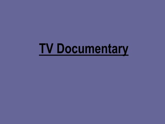 6 modes of documentaries | PPT