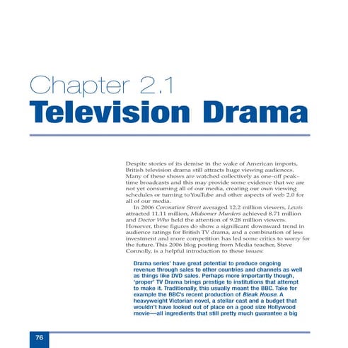 TV drama text book chapter | PDF