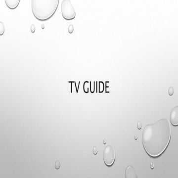 Tv guide/ media | PPTX