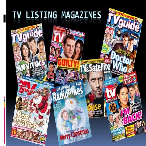 Tv Listings Magazines | PPTX
