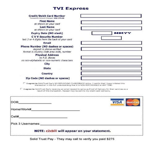 Tvi Sign Up Form | PDF