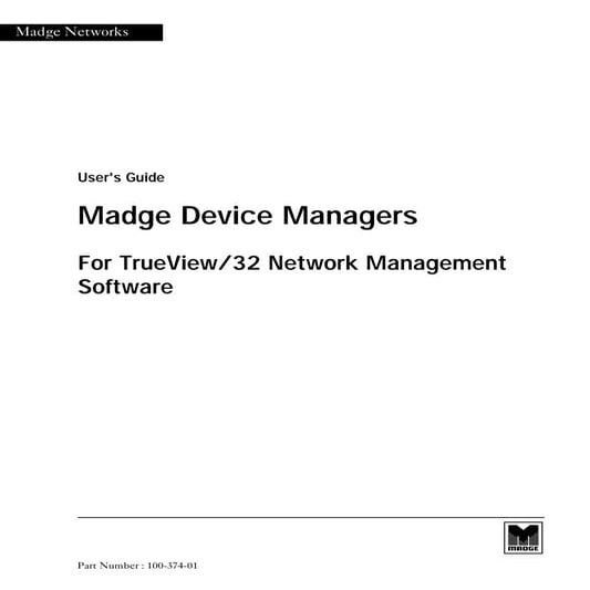 Madge Device Managers | PDF