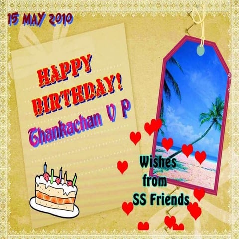 Happy Birthday! Thankachan V P | PPT