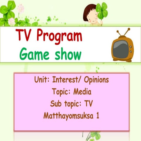 TV program | PPTX