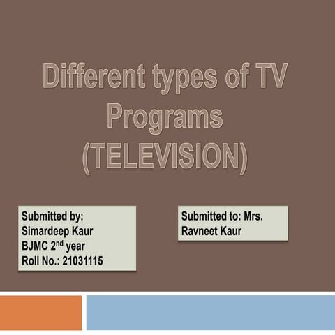 tv programs.ppt
