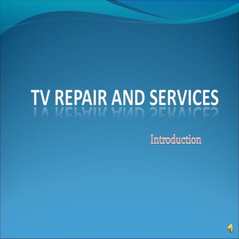 Tv repair and services in hyderabad | PPT